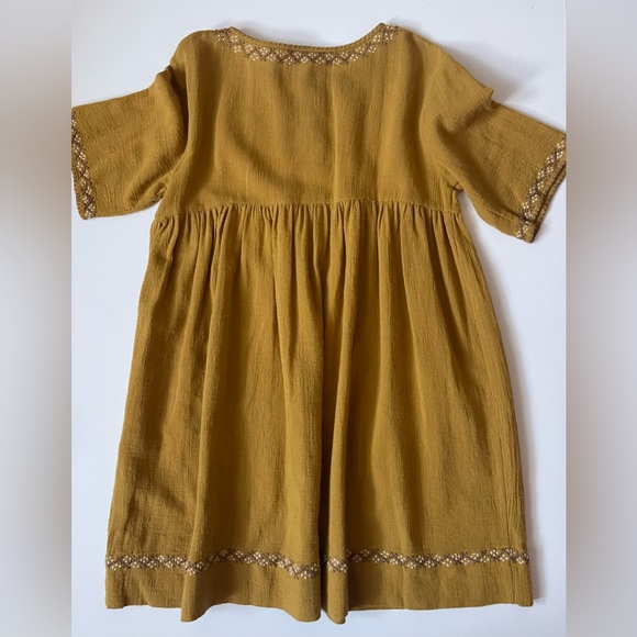 Bonpoint | Dresses | Bonpoint Brode Main Girls Mustardytan Gauzy ...